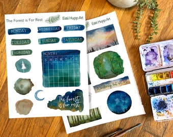 Printable Words for Journaling Forest Journal Kit Woodland - Etsy