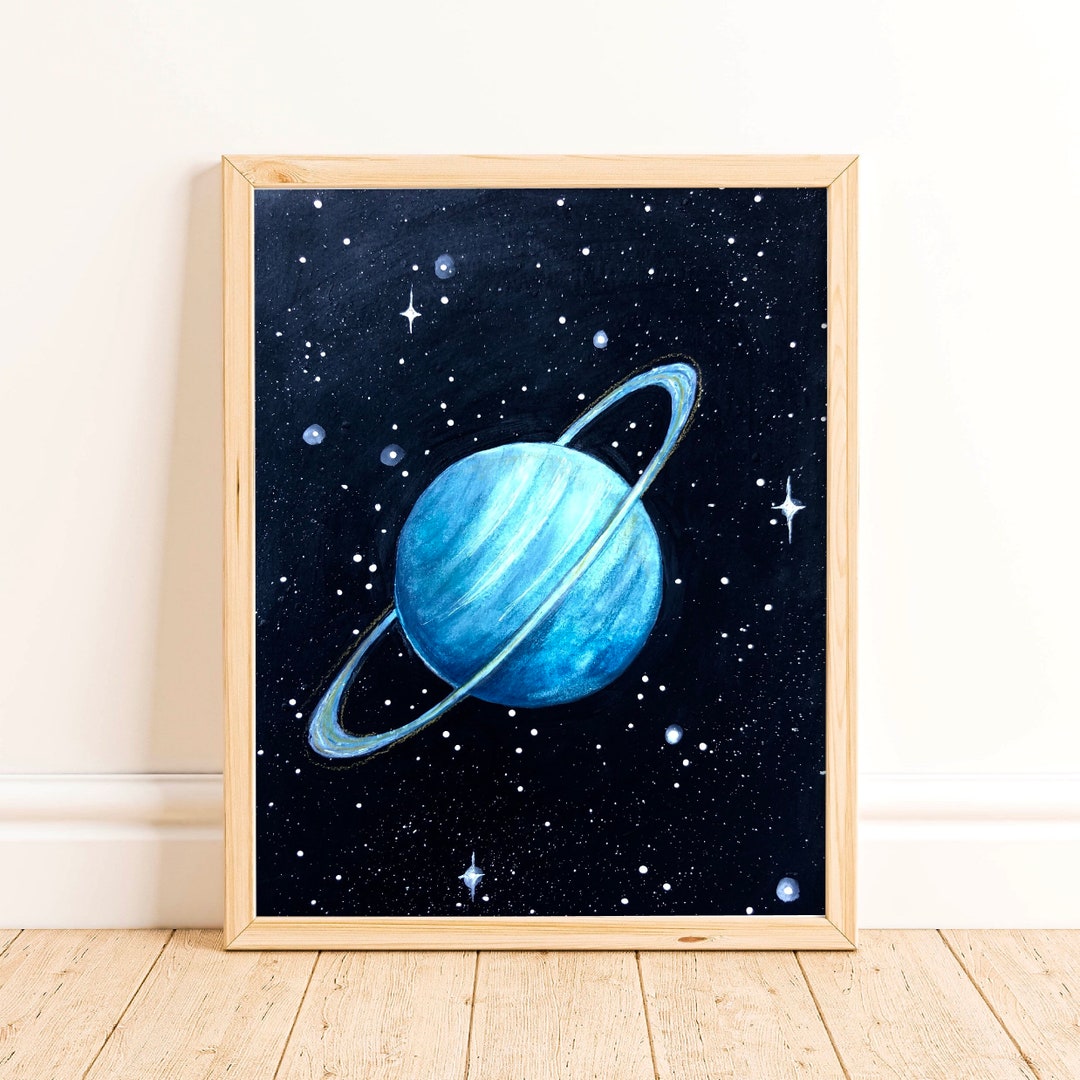 Uranus Planet Art Print - Etsy