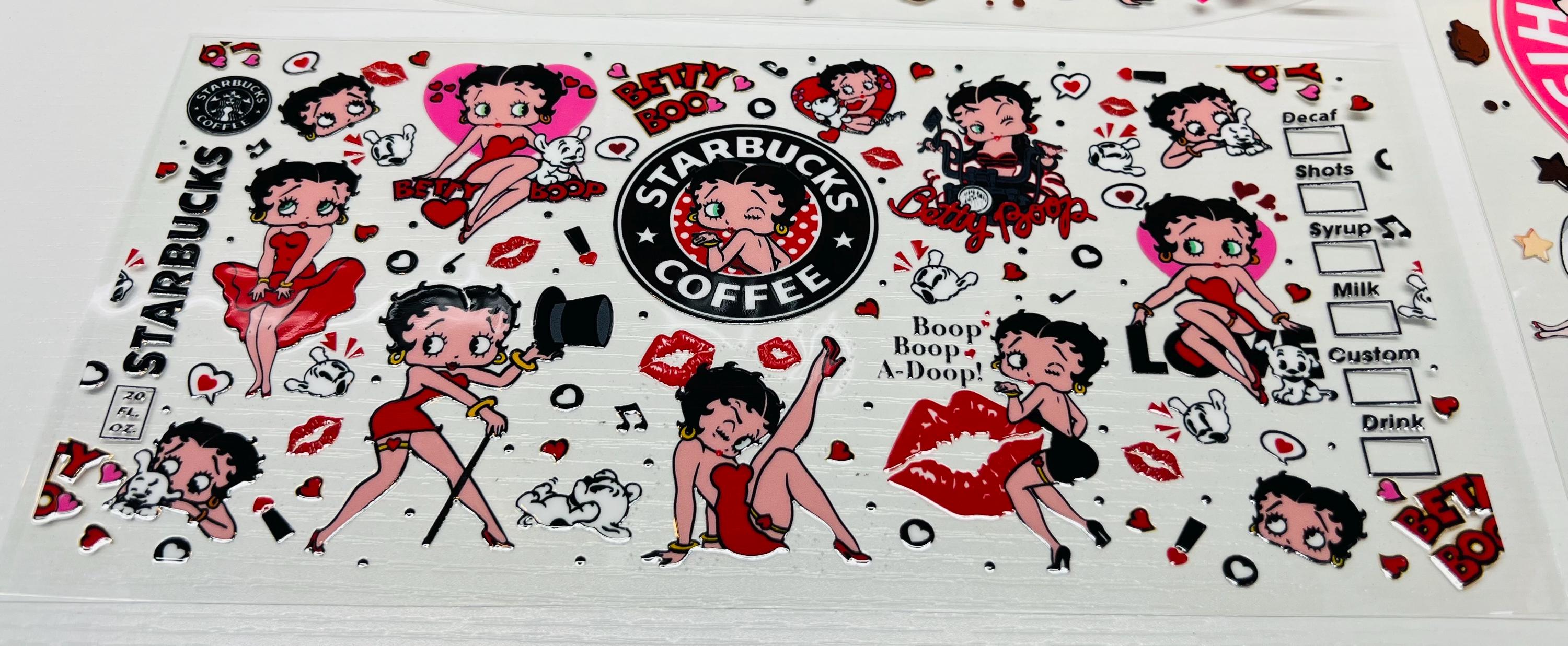 Betty Boop 16 Oz Uv Dtf Wraps! - Etsy