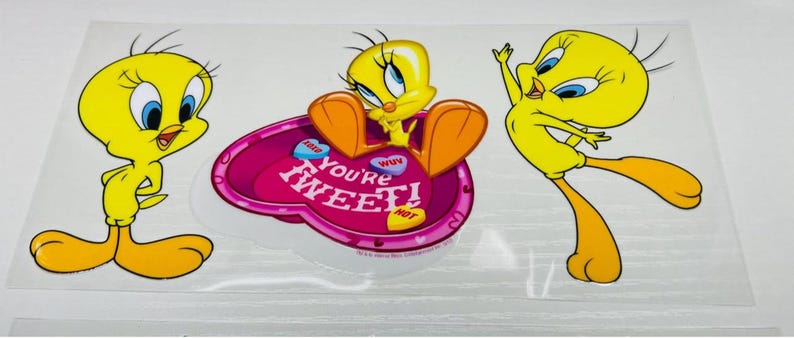 Tweety 16 Oz Uv Dtf Wraps! - Etsy