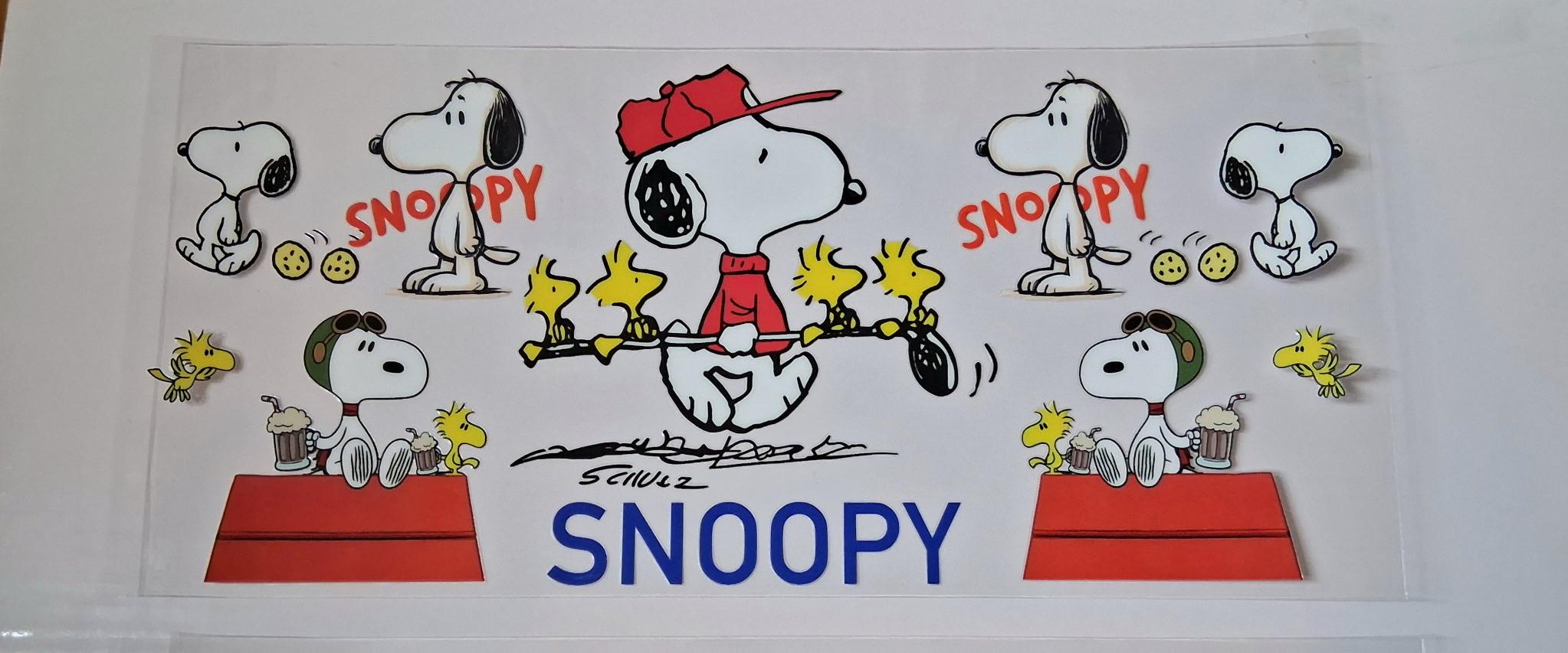 Snoopy 16 Oz Uv Dtf Wraps! - Etsy
