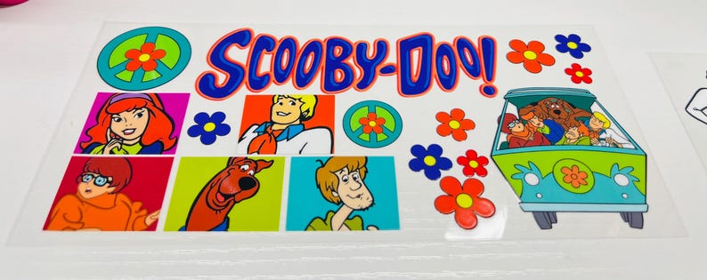 Scooby Doo 16 Oz Uv Dtf Wraps! - Etsy