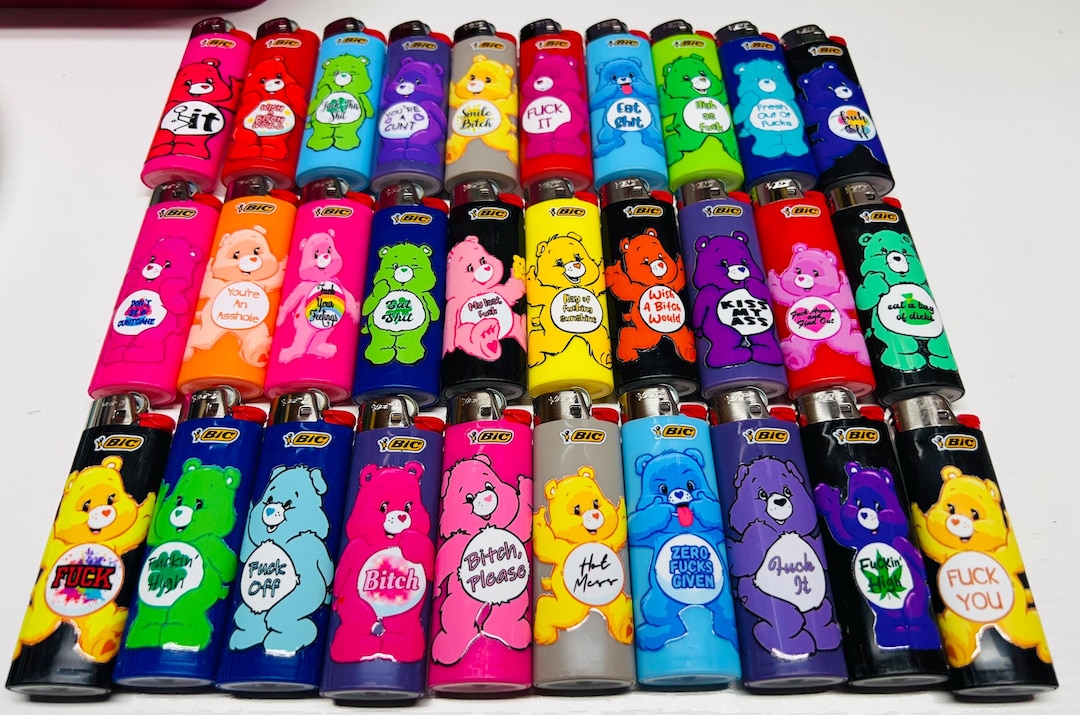 Sweary Bears Bic Lighters! - Etsy