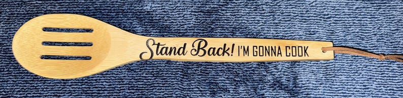 Funny Sarcastic Wooden Spoons Spatulas Kitchen Utensils Engraved ...