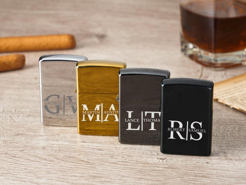 Personalized Groomsman Lighters, Custom Engraved Lighter for Men ...