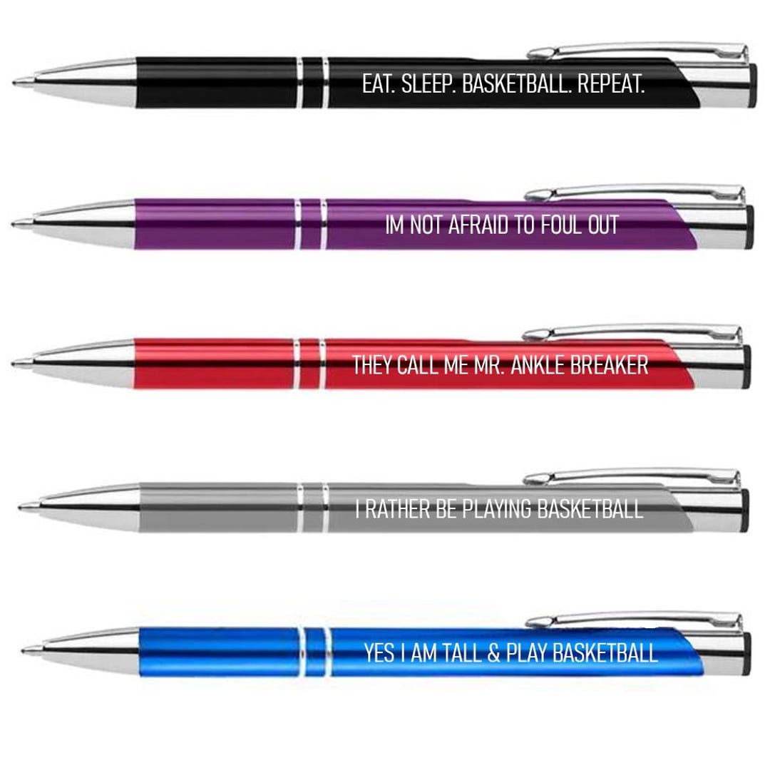 Basketball Pen Pack Funny Sayings - Etsy