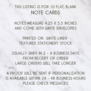 Minimalist Personalized Flat Notes/set of 10 - Etsy