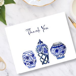 Chinoiserie Ginger Jars Folded Notes/set of 10 Notes - Etsy