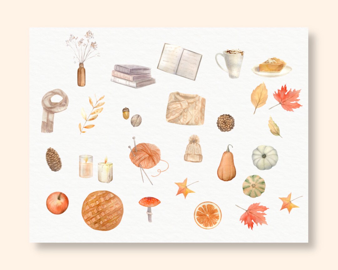 Autumn Reminders Watercolor Folded Notecards/10 to a Set - Etsy