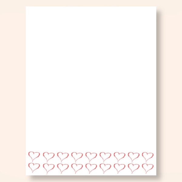 Heart Notes Pad - Etsy