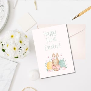 Baby's First Easter Greeting Card - Etsy