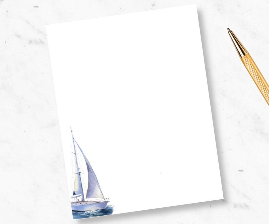 Sailboat Note Pad/nautical Note Pad/boats/gift Idea/gift for Him ...