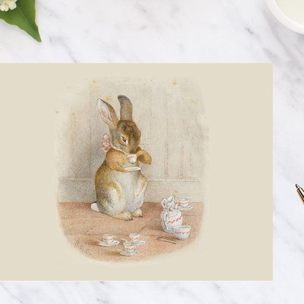 Bunny Note Cards - Etsy