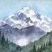 Snowy Mountain Note Cards/set of 10 Notes - Etsy