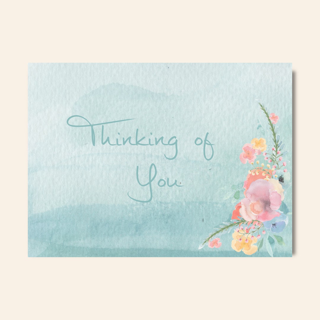 Watercolor Floral Birthday Greeting Card/feminine Birthday Cards - Etsy