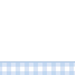 Blue Gingham Border Flat Notes/set of 10 - Etsy