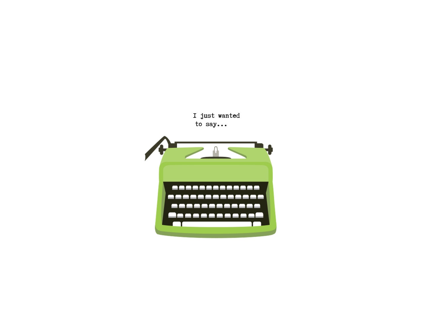 Retro Typewriter Note Cards/retro Style/set of 10 Notes - Etsy