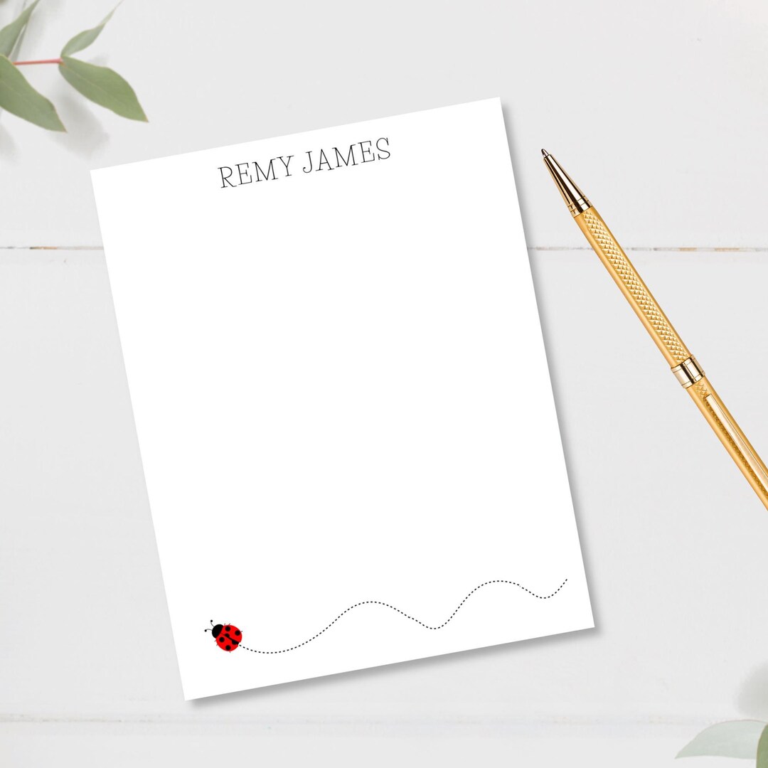 Ladybug Trail Small Note Pad//50 Sheets - Etsy