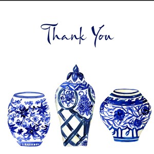 Chinoiserie Ginger Jars Folded Notes/set of 10 Notes - Etsy