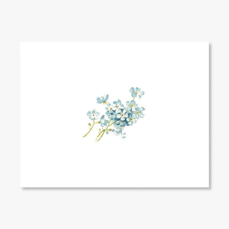 Forget Me Not Paper - Etsy