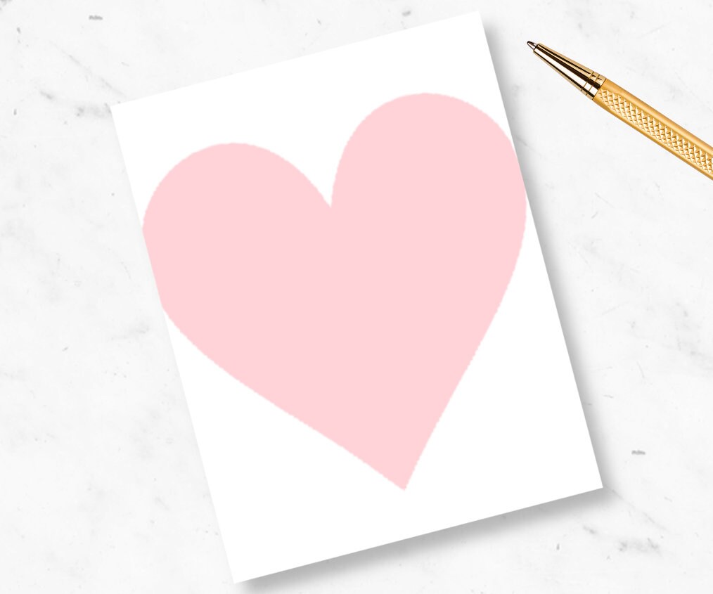 Pink Heart Notepad/Valentine Notepad/Heart Notepad/Valentine | Etsy