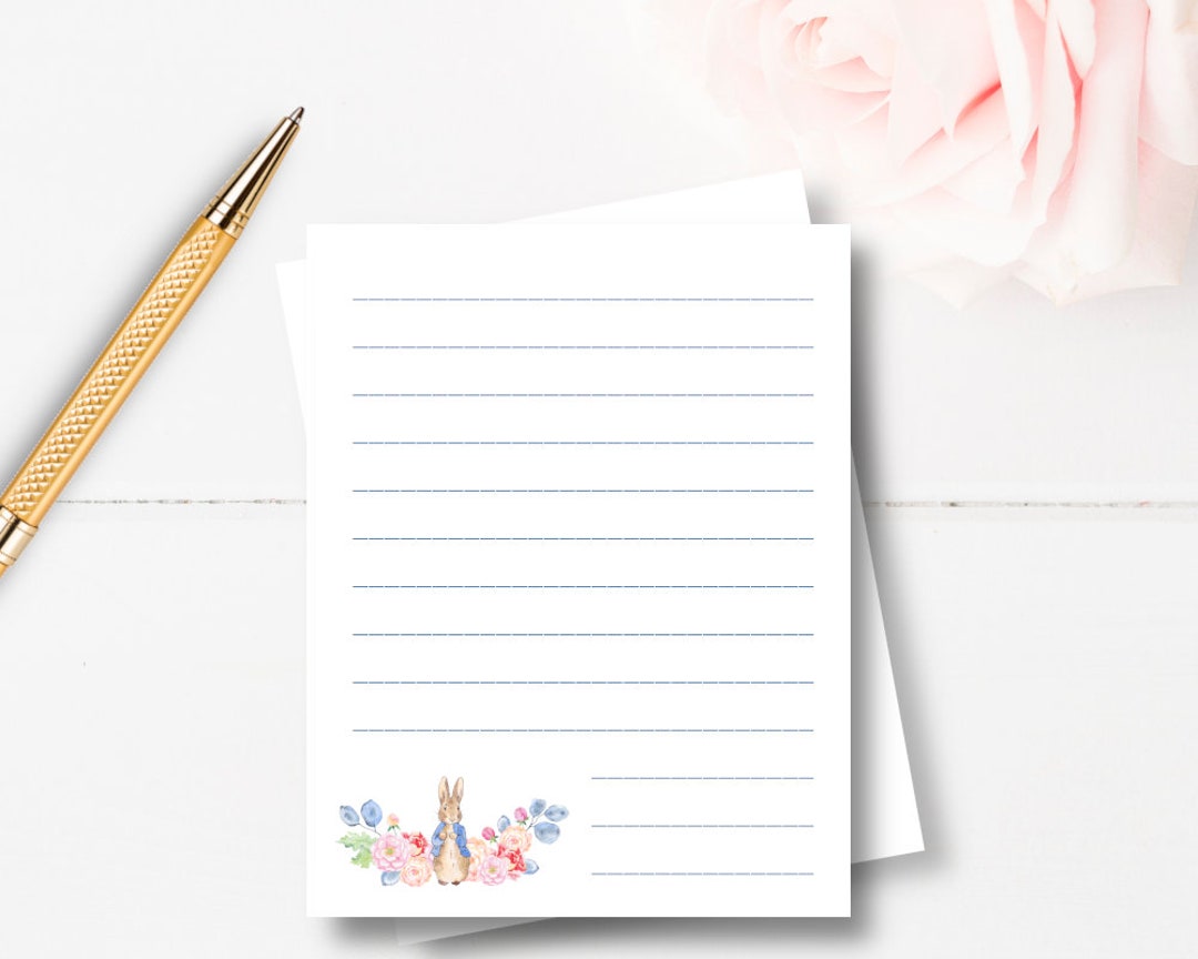 Peter Rabbit Notepad//50 Sheets/stocking Stuffer - Etsy