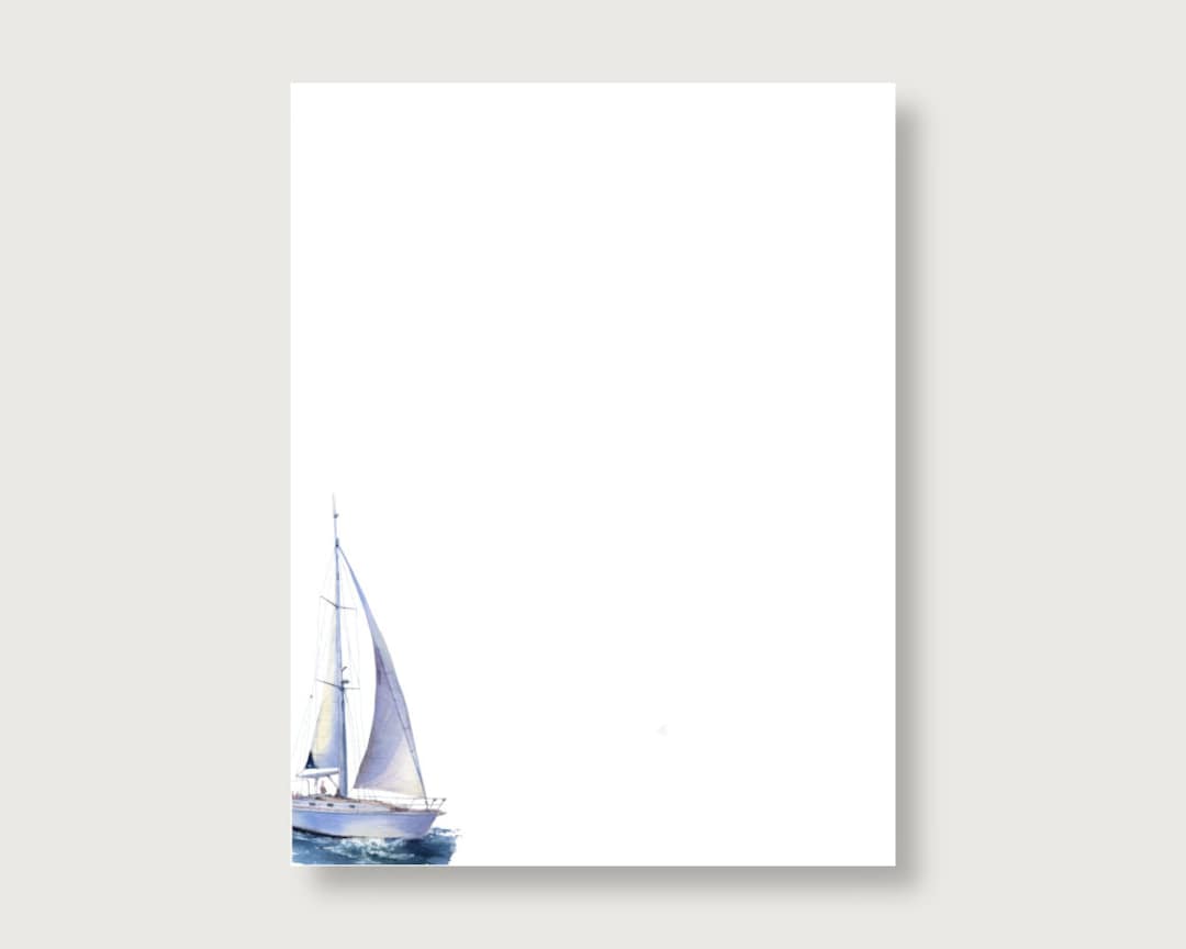 Sailboat Note Pad/nautical Note Pad/boats/gift Idea/gift for Him ...