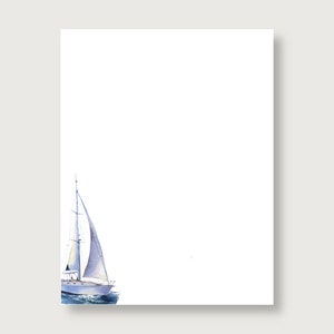Sailboat Note Pad/nautical Note Pad/boats/gift Idea/gift for Him ...