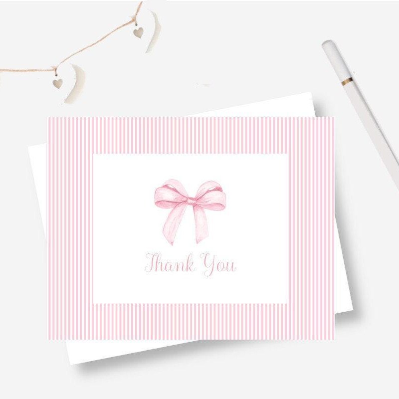Fancy Thank You Card - Etsy