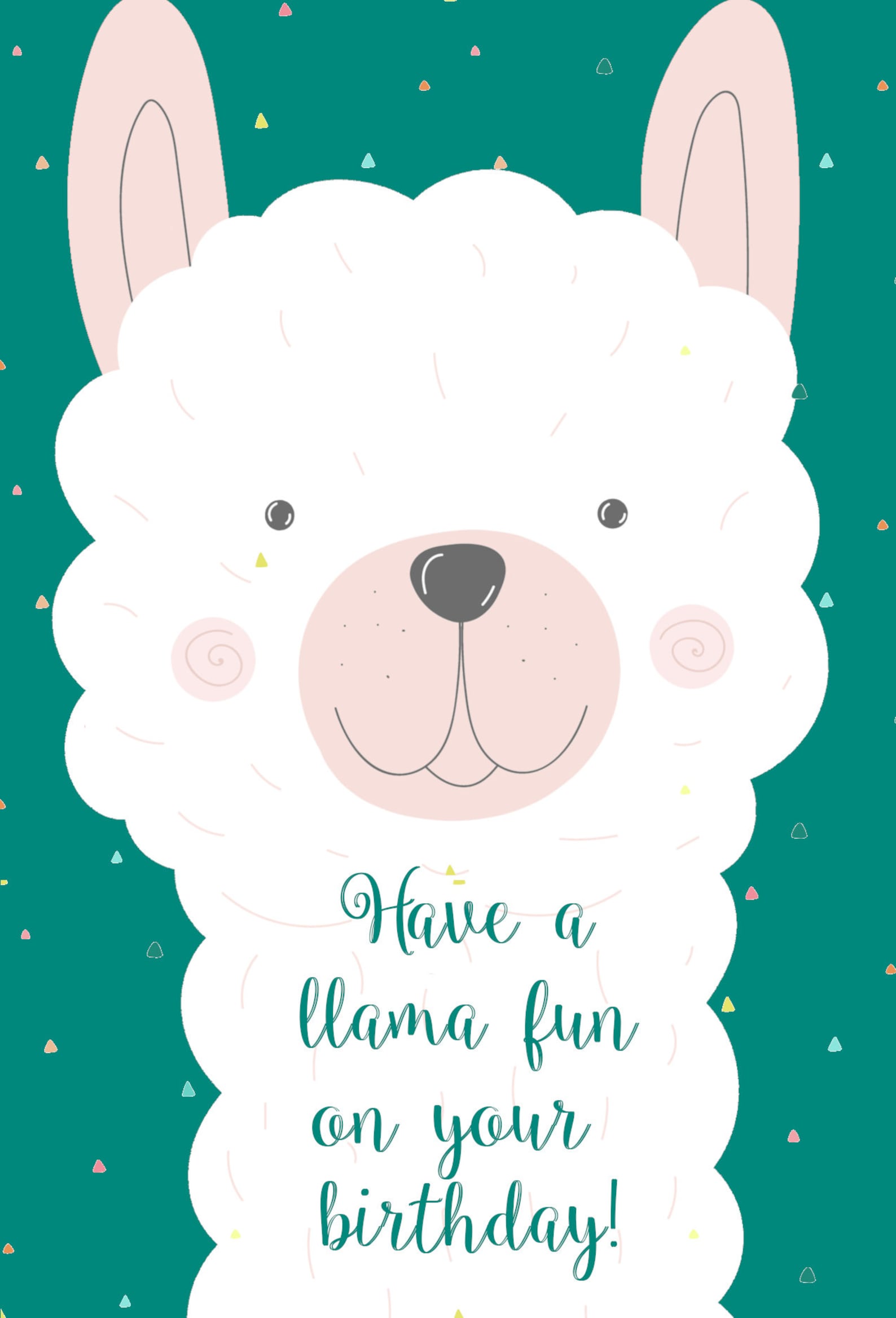 Llama Fun Birthday Card/Llama Card/Llama Birthday/Llama | Etsy