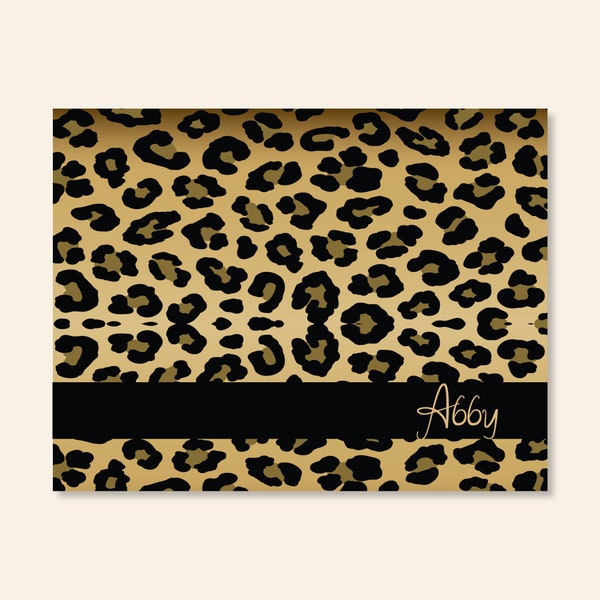Leopard Print Cards - Etsy
