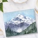 Snowy Mountain Note Cards/set of 10 Notes - Etsy