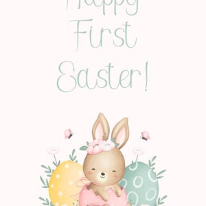 Baby's First Easter Greeting Card - Etsy