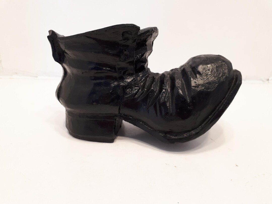 Hand Carved Boot From Coal - Etsy