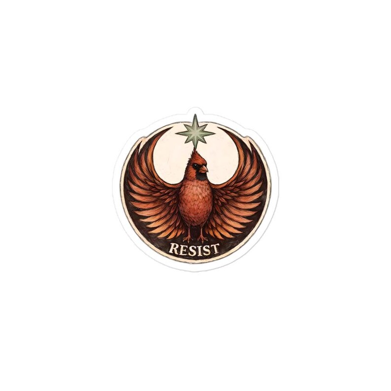 Illinois Cardinal Resist Sticker | Rebel Alliance Vinyl Decal - Etsy