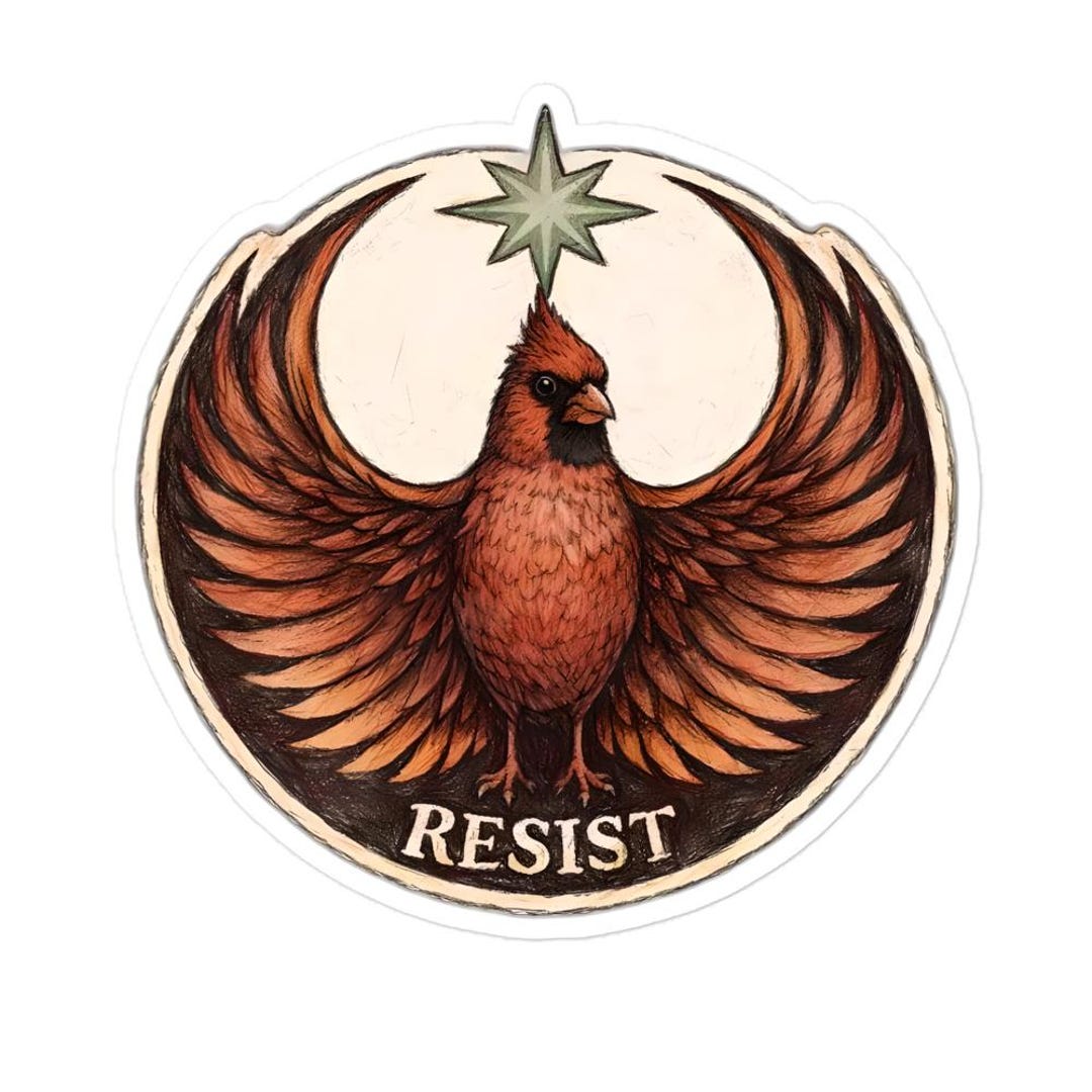Illinois Cardinal Resist Sticker | Rebel Alliance Vinyl Decal - Etsy