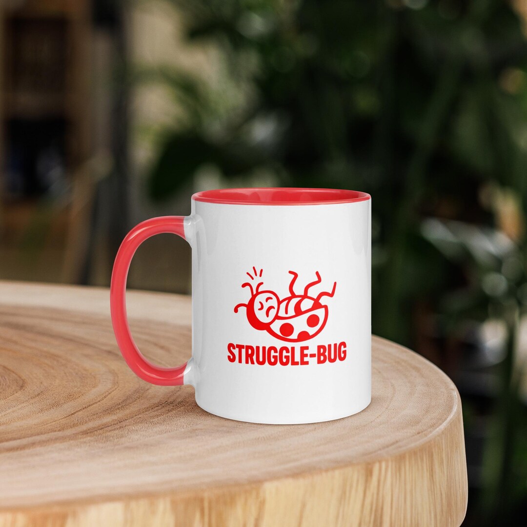 Struggle-bug Mug With Color Inside - Etsy
