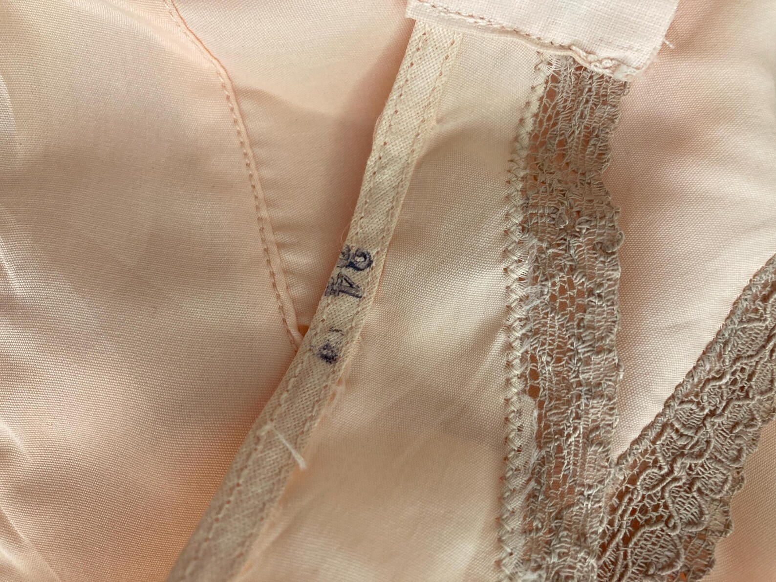 Vintage 1930's Peachy Pink Soft Rayon Tap Pant + Bra Set, With Lace ...