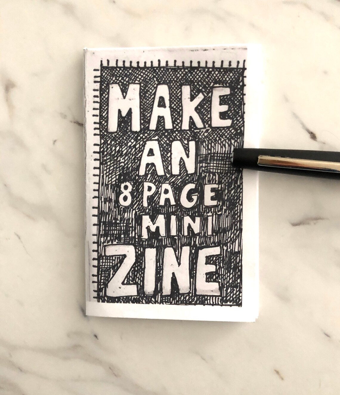 DIY MAKE a Mini ZINE With Diy Art Zine on Backside - Etsy