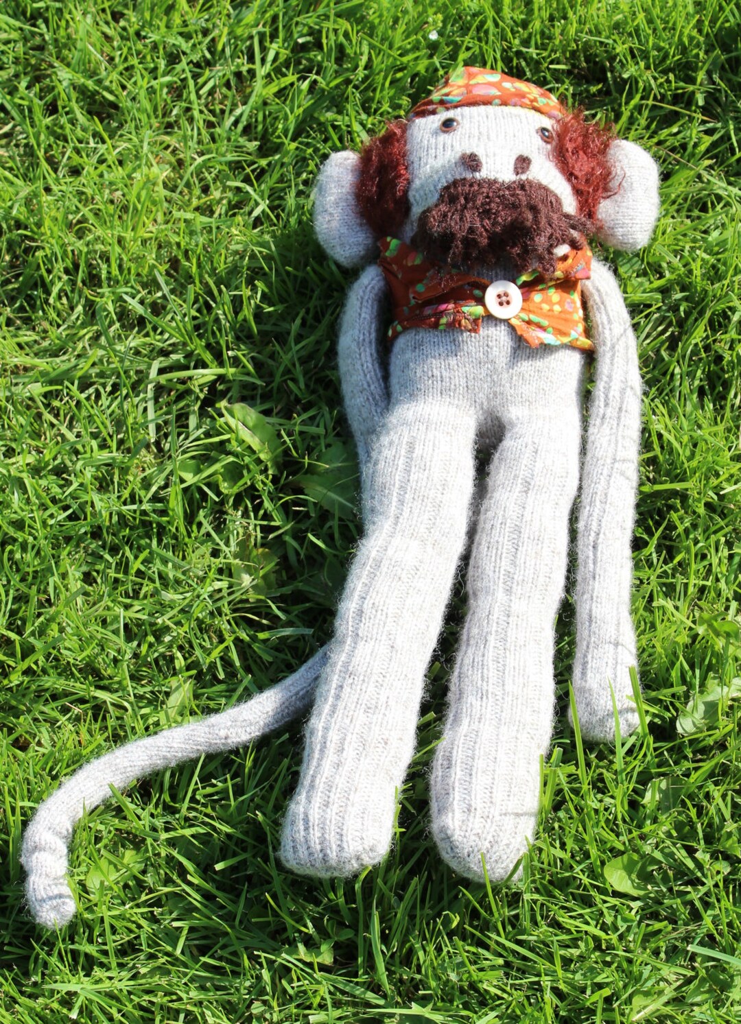 Sideburns Biker Sock Monkey - Etsy