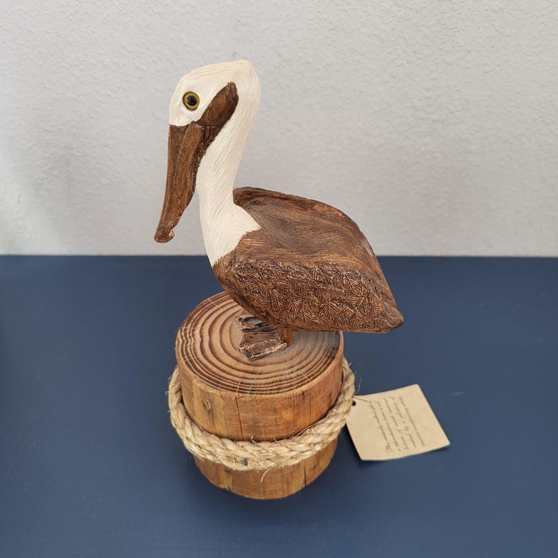 Wood Pelican - Etsy