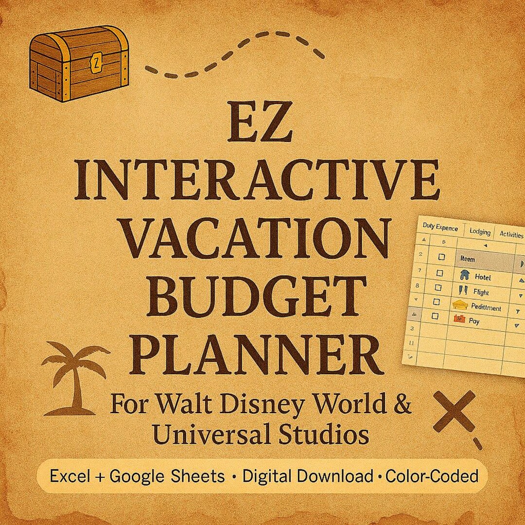 Disney World Budget Planner | Magical Trip Cost Tracker & Excel Sheet ...