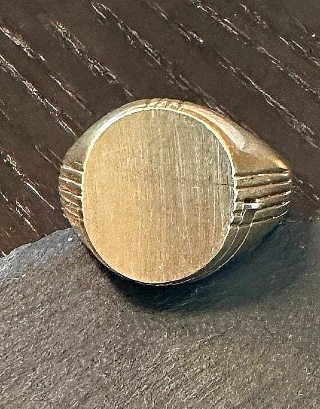 Rare 10K Gold Signet Ring With a Hidden Locket-mid Century Find, Unisex ...