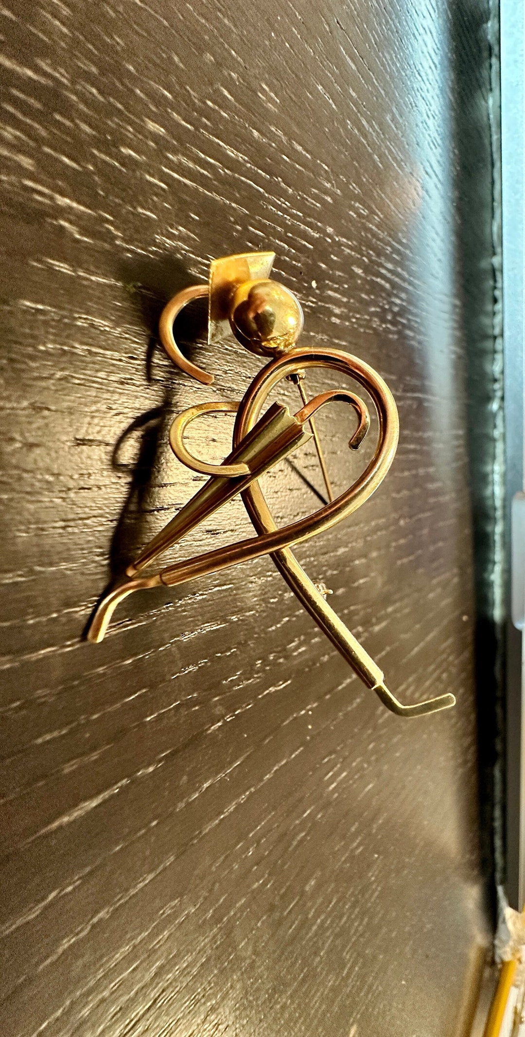 14k Sculptural Graduate Pin-innovative Creation Rare and Wonderful ...
