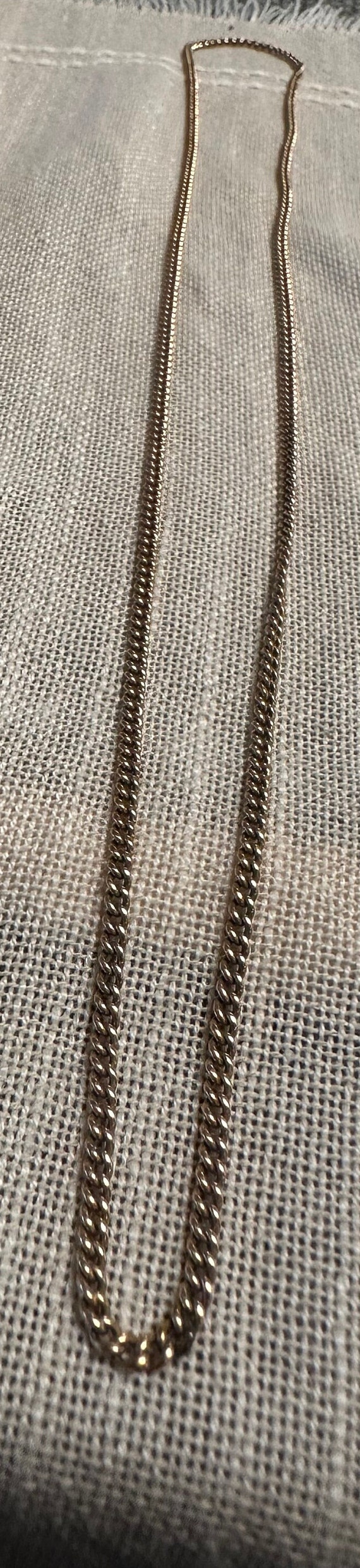 14k Antique curve link chain 24"-easy to wear basic c… - Gem