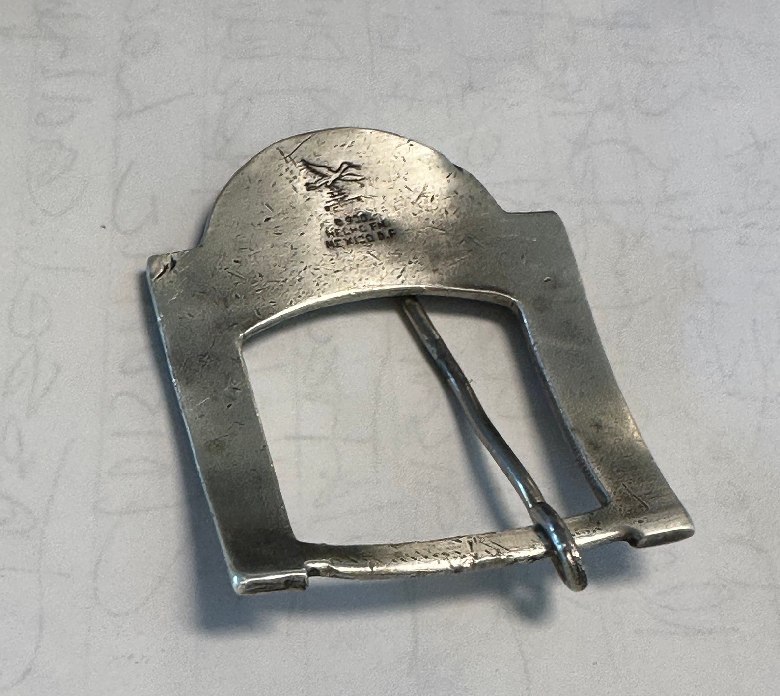 Sterling and Gold Vintage Hand Fabricated and Engraved Western Ranger ...