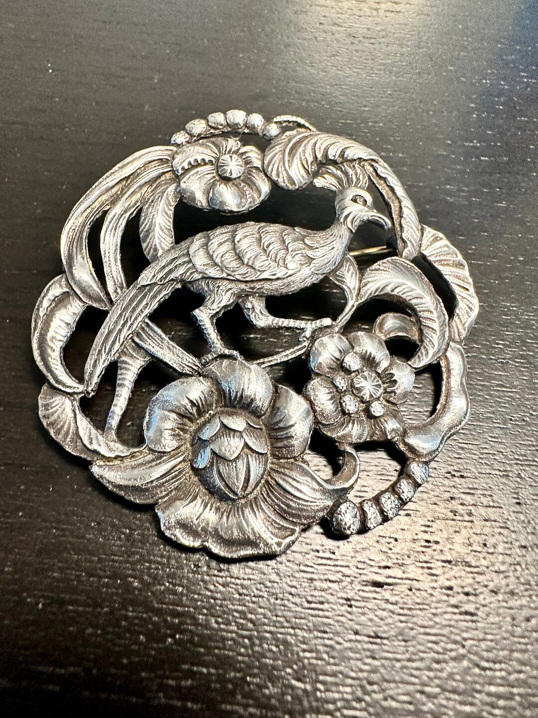 Brooch Earlier 1900s Sterling Exotic Large Bird Super Designed and ...