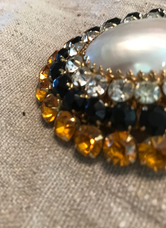 Vendome pin/pendant gigantic oval lustrous shell (38m… - Gem