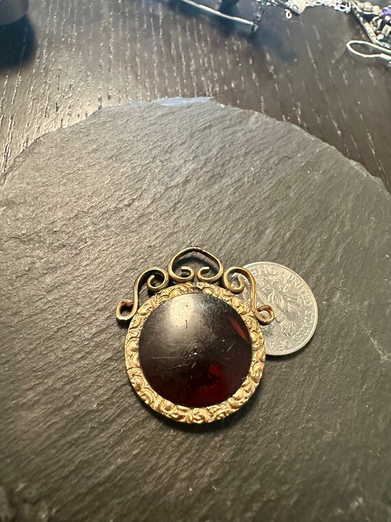 Victorian Intaglio GoldF. Fob-Warrior intaglio - Gem