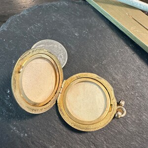 Gorgeous Antique Locket, Round Smooth Gold Filled Design With an ...